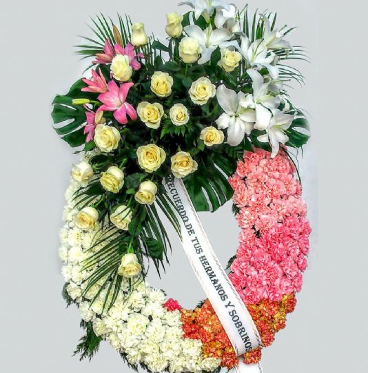 Cual es el precio de una corona de flores para velatorios
